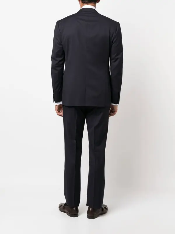 Corneliani Single-breasted Virgin-wool Suit - Blue