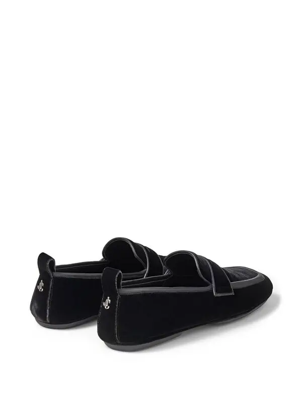 Jimmy Choo Buxton Velvet Loafers In Black - 50% Off  display picture 1