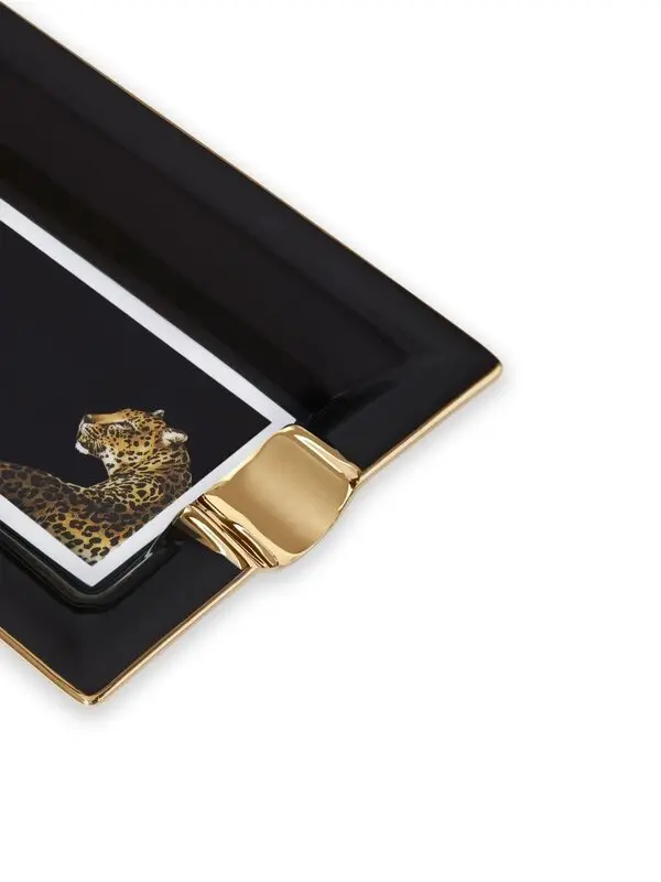 Dolce & Gabbana Leopard-print Porcelain Ash-tray