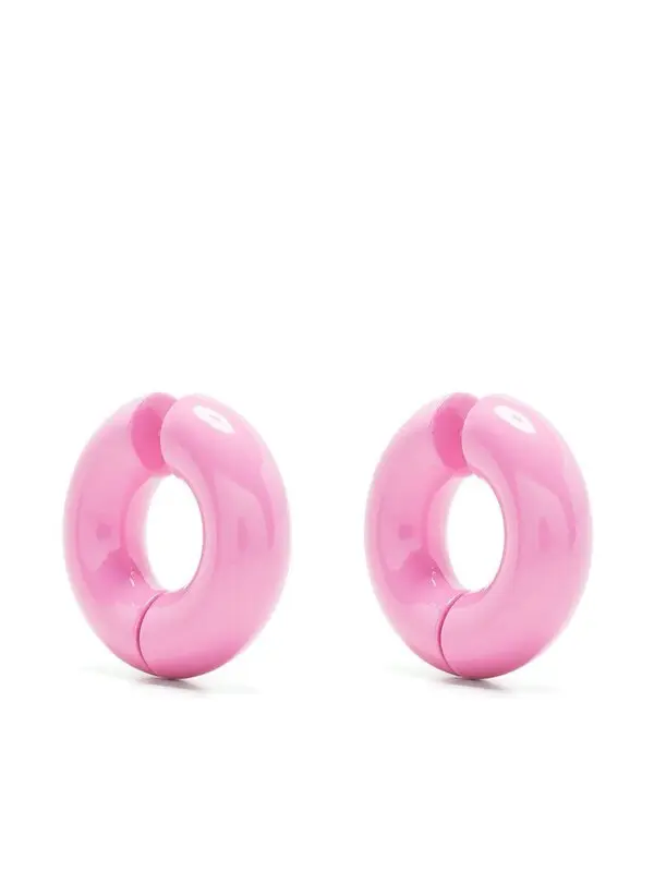 UNCOMMON MATTERS Strato Hoop Earrings - Pink