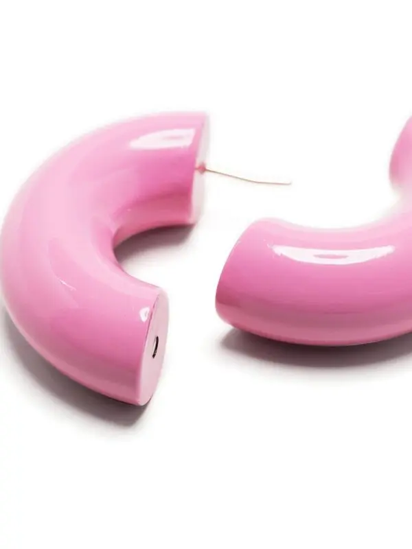 UNCOMMON MATTERS Strato Hoop Earrings - Pink