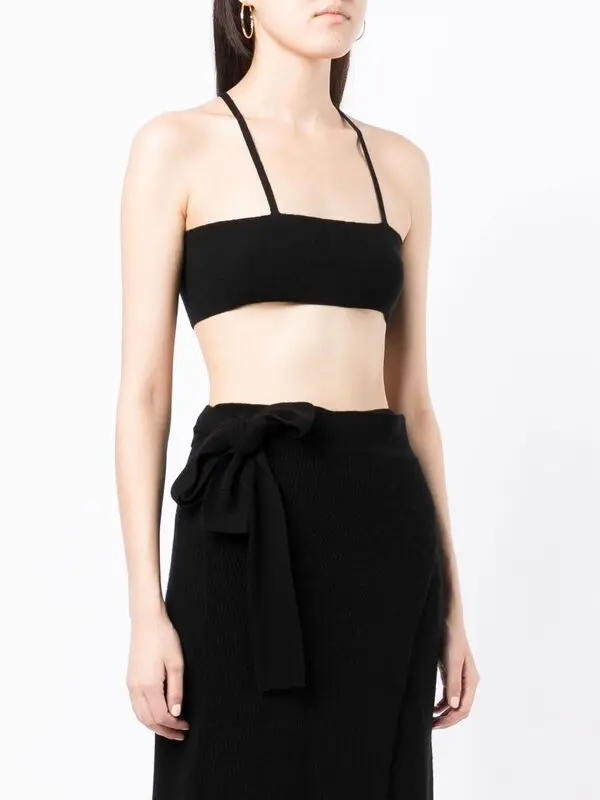 Cashmere In Love Babett Cashmere Bralette - Black