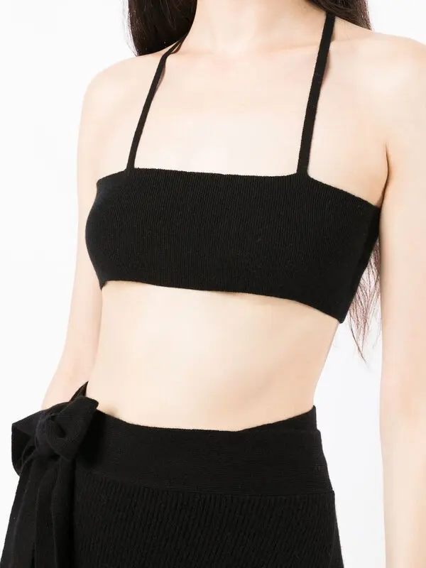 Cashmere In Love Babett Cashmere Bralette - Black