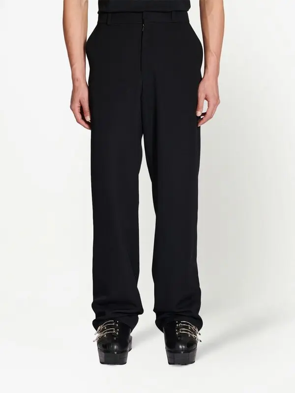Balmain Tailored Wool Trousers - Black