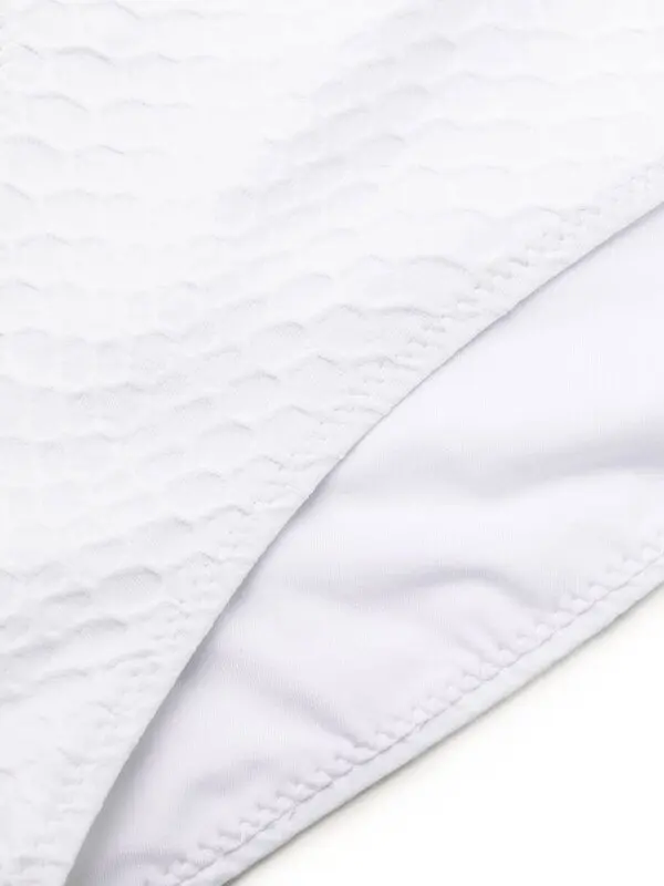 NOIRE SWIMWEAR Belted High-rise Bikini - White