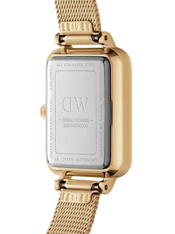 DANIEL WELLINGTON Quadro Pressed Evergold 20x26mm - White