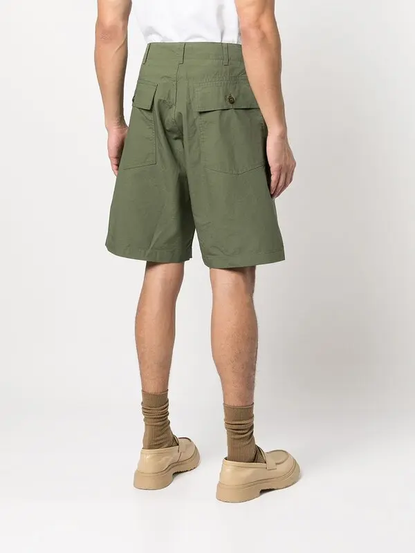 Engineered Garments High-waisted Straight-leg Shorts - Green