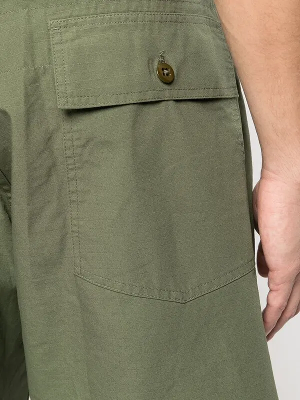 Engineered Garments High-waisted Straight-leg Shorts - Green