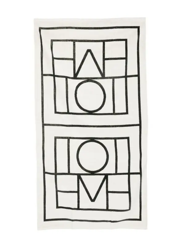 TOTEME Monogram Jacquard Beach Towel
