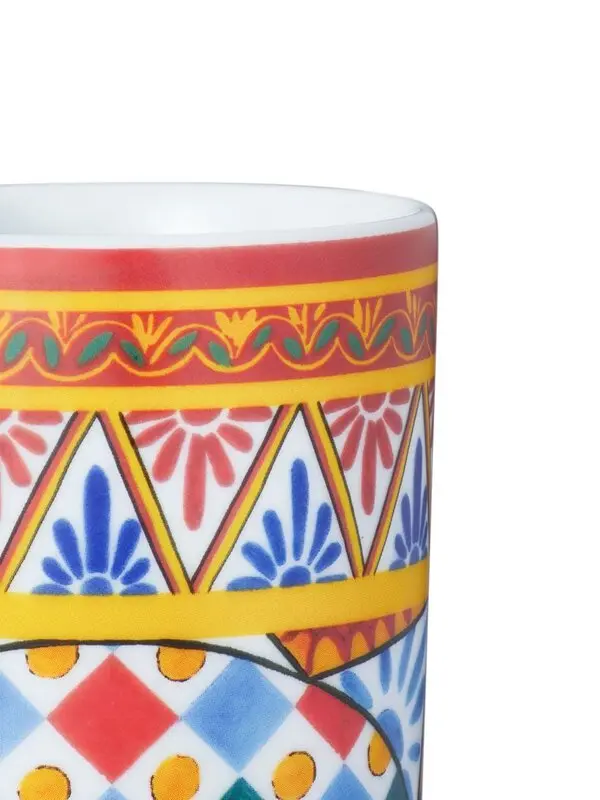 Dolce & Gabbana Carretto Siciliano Porcelain Water Glass