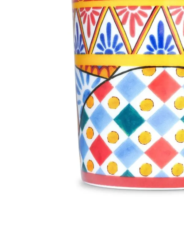 Dolce & Gabbana Carretto Siciliano Porcelain Water Glass