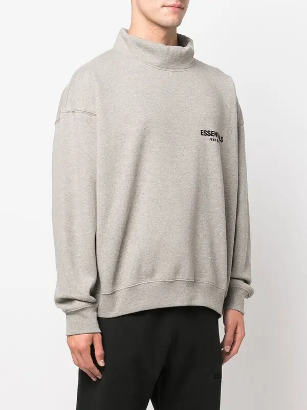 Fear Of God Funnel Neck Sweatshirt With Logo Detail