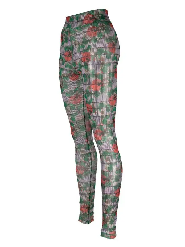 Henrik Vibskov All-over Floral-print Leggings - Purple