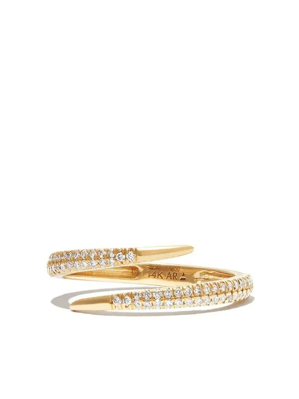Adina Reyter 14kt Diamond Thorn Wrap Ring