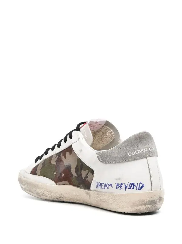 GOLDEN GOOSE Camouflage-panel Star-patch Sneakers