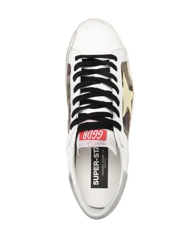 GOLDEN GOOSE Camouflage-panel Star-patch Sneakers