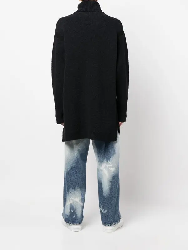 Off-White Embroidered-logo Roll Neck Jumper