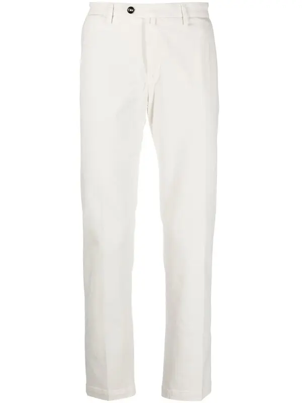 BRIGLIA 1949 Slim-cut Chino Trousers - White
