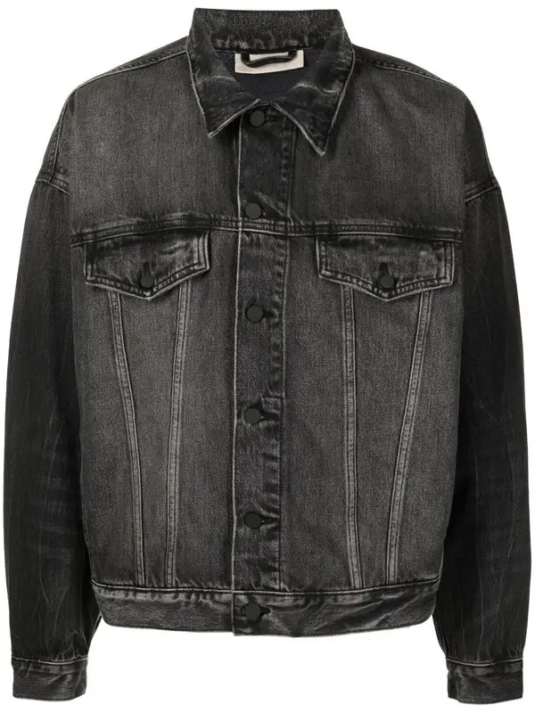 Fear Of God Boxy Denim Jacket - Grey