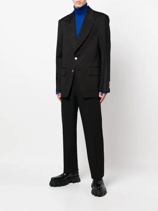 Palm Angels Jacquard Single-breasted Blazer