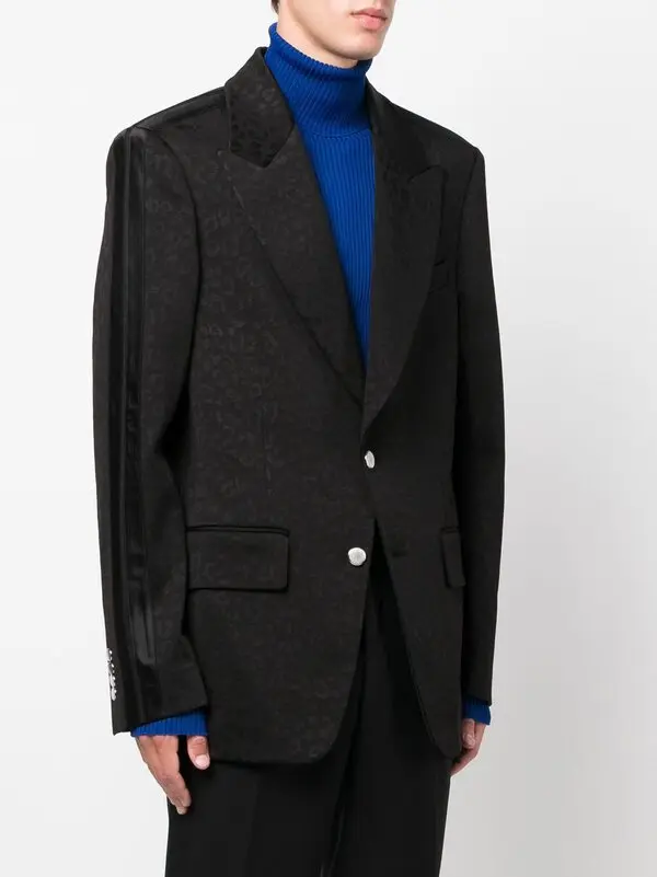 Palm Angels Jacquard Single-breasted Blazer