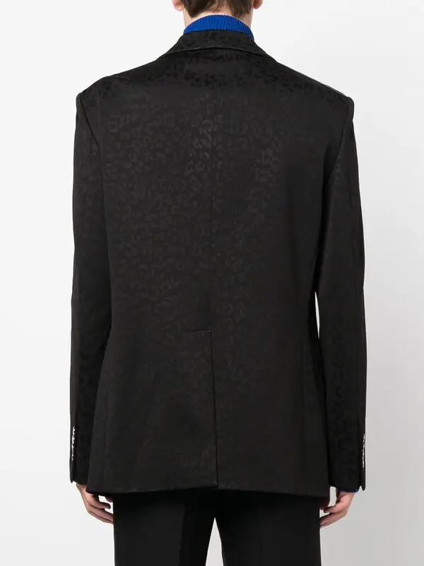 Palm Angels Jacquard Single-breasted Blazer