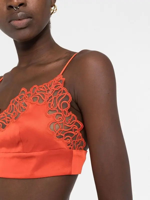 Stella McCartney Lace-trim Triangle Bra Top