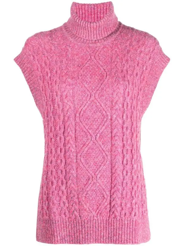 Baum Und Pferdgarten Roll-neck Cable-knit Top
