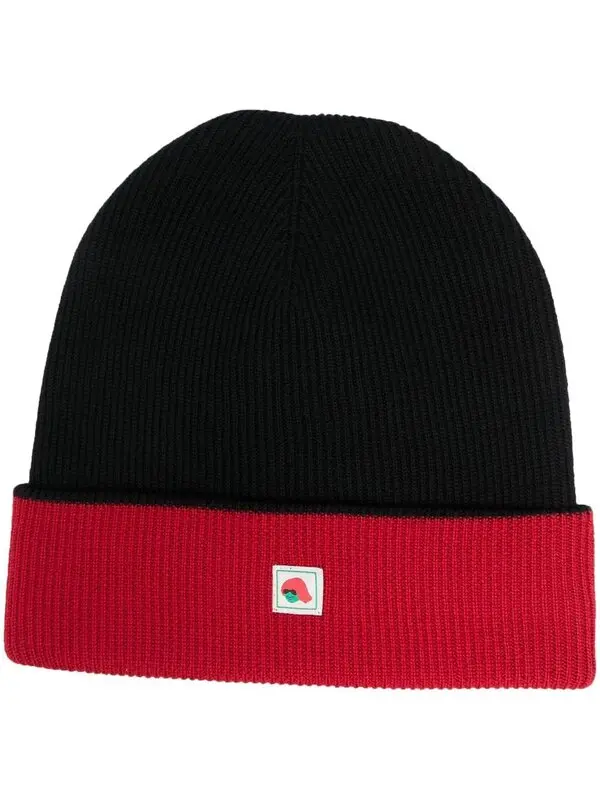Kenzo Logo-patch Beanie - Black