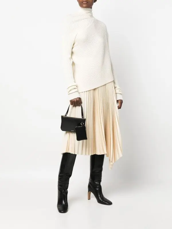 JIL SANDER Logo-stamp Shoulder Bag