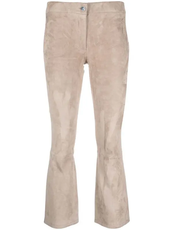 ARMA Cropped Flared Trousers - Grey