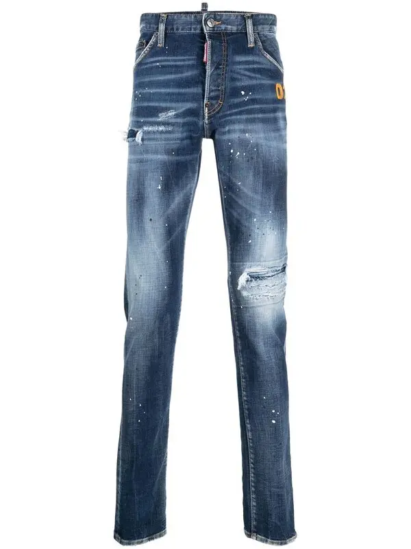 Dsquared2 Distressed Slim-fit Jeans