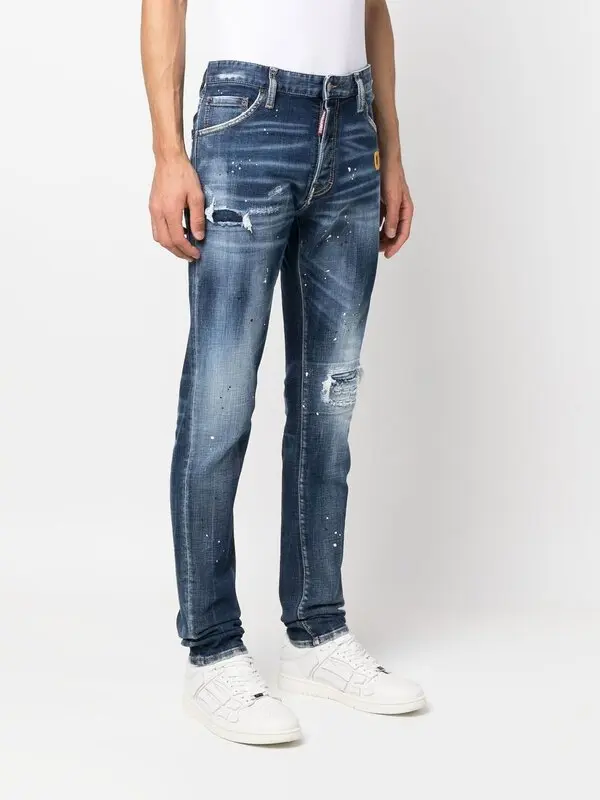 Dsquared2 Distressed Slim-fit Jeans