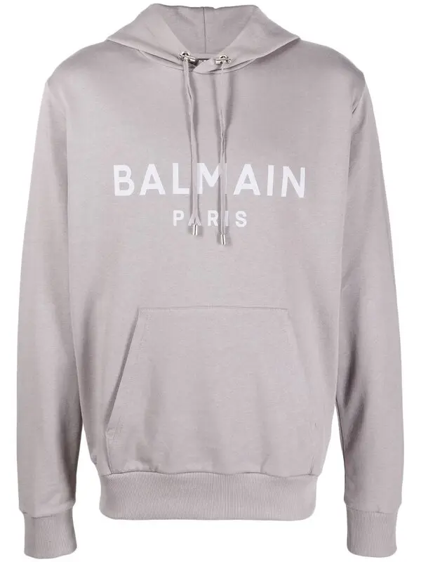 Balmain Logo-print Drawstring Hoodie