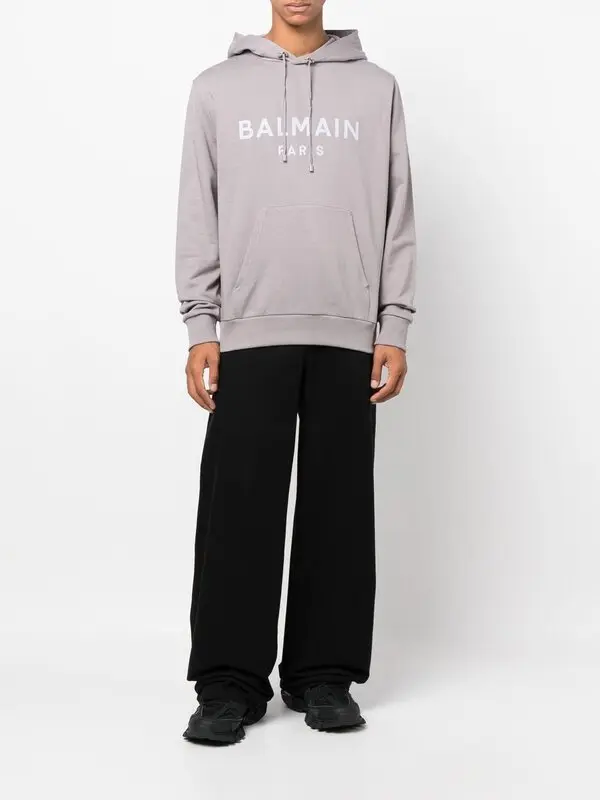Balmain Logo-print Drawstring Hoodie