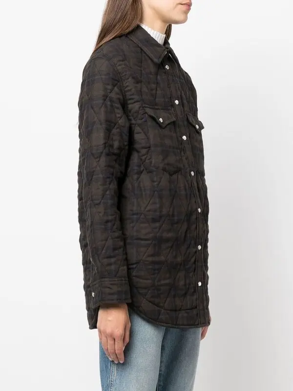 MARANT ETOILE Quilted Checked Shirt