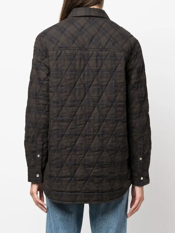 MARANT ETOILE Quilted Checked Shirt