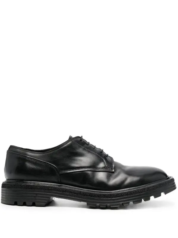Premiata King Brass Leather Derby Shoes