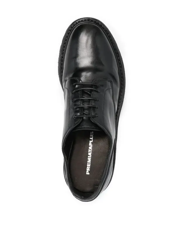 Premiata King Brass Leather Derby Shoes