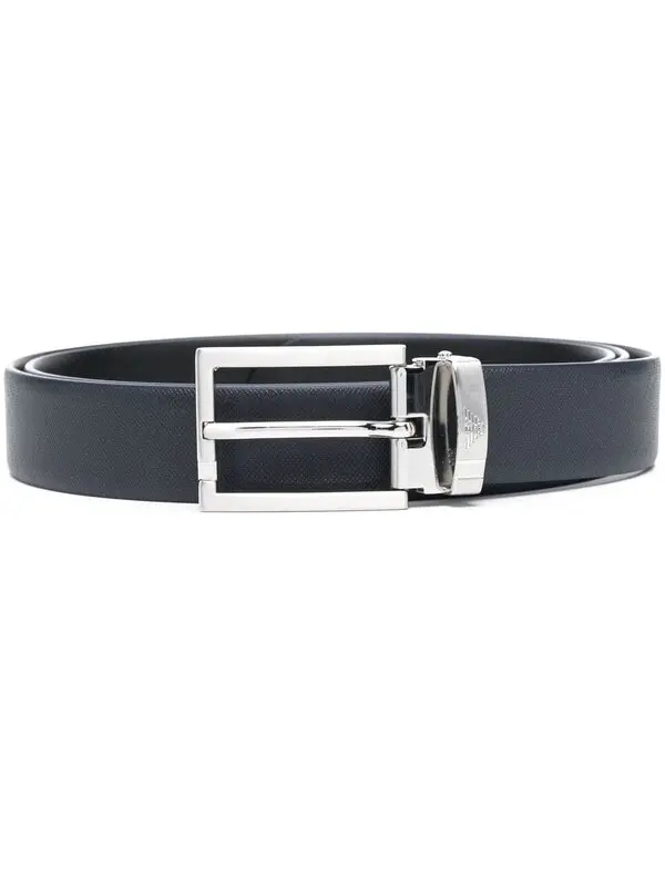 Emporio Armani Leather Belt - Blue