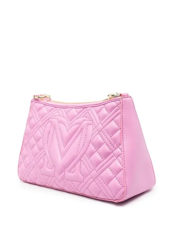 Moschino Quilted Tote Bag With Logo Plaque