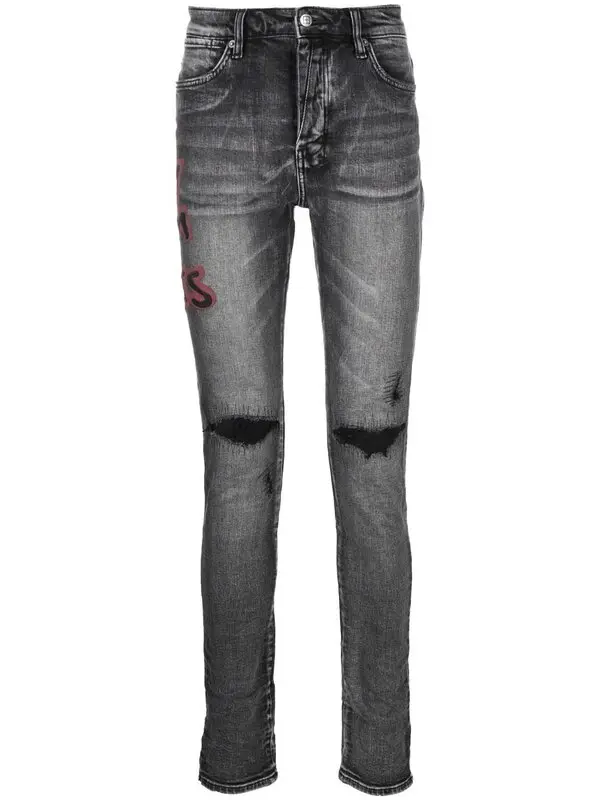 Ksubi Van Winkle Spray-paint Skinny Jeans