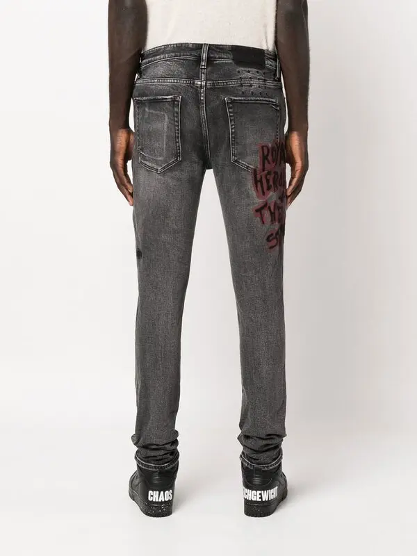 Ksubi Van Winkle Spray-paint Skinny Jeans