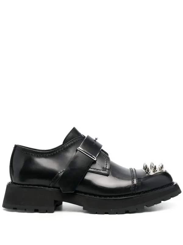 Alexander McQueen Studded Toe-cap Monk Shoes