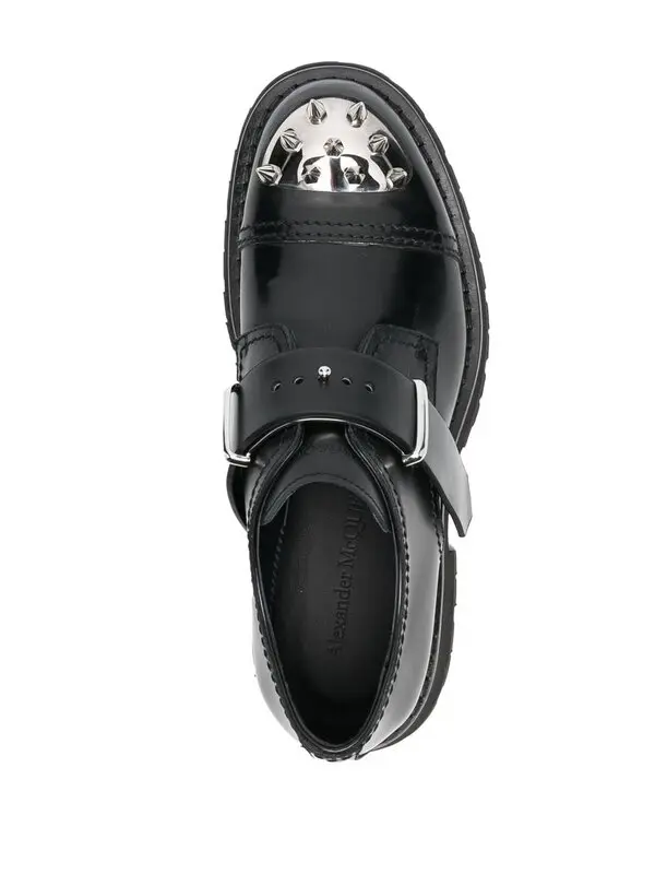 Alexander McQueen Studded Toe-cap Monk Shoes