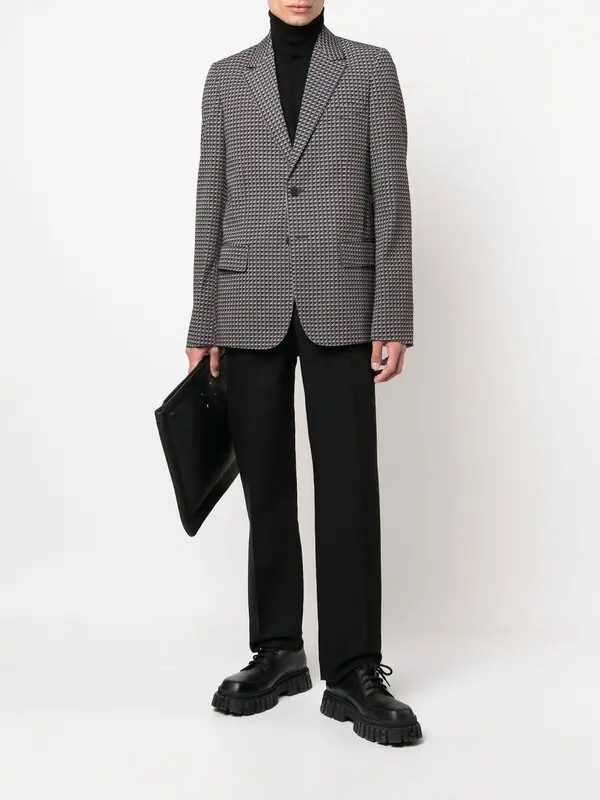 Valentino Garavani Geometric-pattern Print Blazer