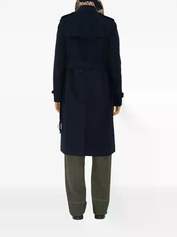 Burberry The Long Kensington Heritage Trench Coat - Blue