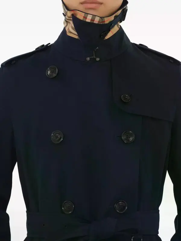 Burberry The Long Kensington Heritage Trench Coat - Blue