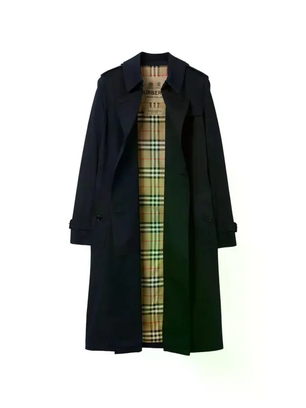 Burberry The Long Kensington Heritage Trench Coat - Blue
