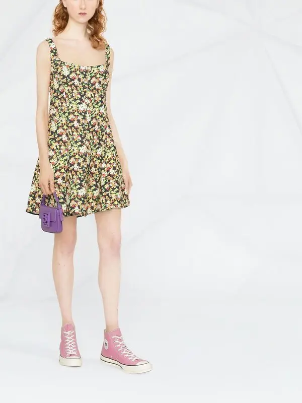 Marni Floral-print Flared Dress